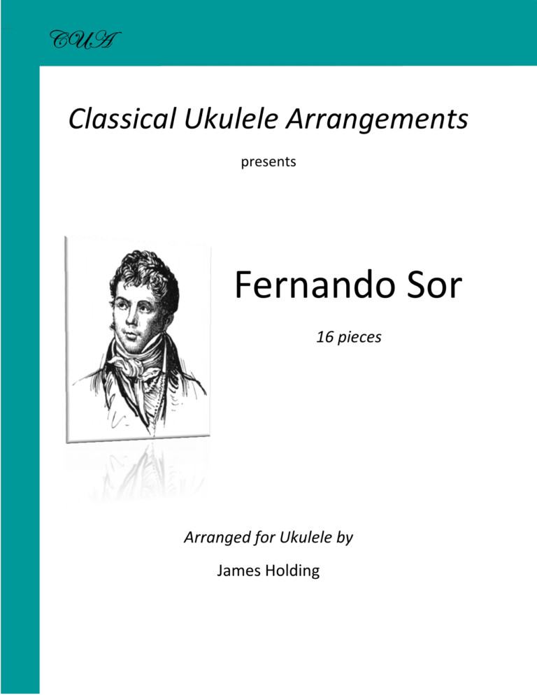 Fernando Sor – 16 Pieces – Classical Ukulele